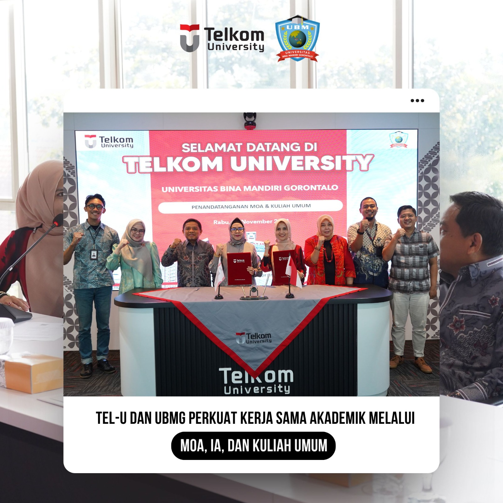 Tel-U dan UBMG Perkuat Kerja Sama Akademik Melalui MOA, IA, dan Kuliah ...